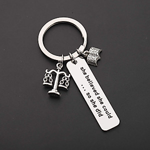 FOTAP New Lawyer Gift Scales of Justice Lawyer Keychain Law School Graduation Gift for Lawyer (Lawyer Keychain)
