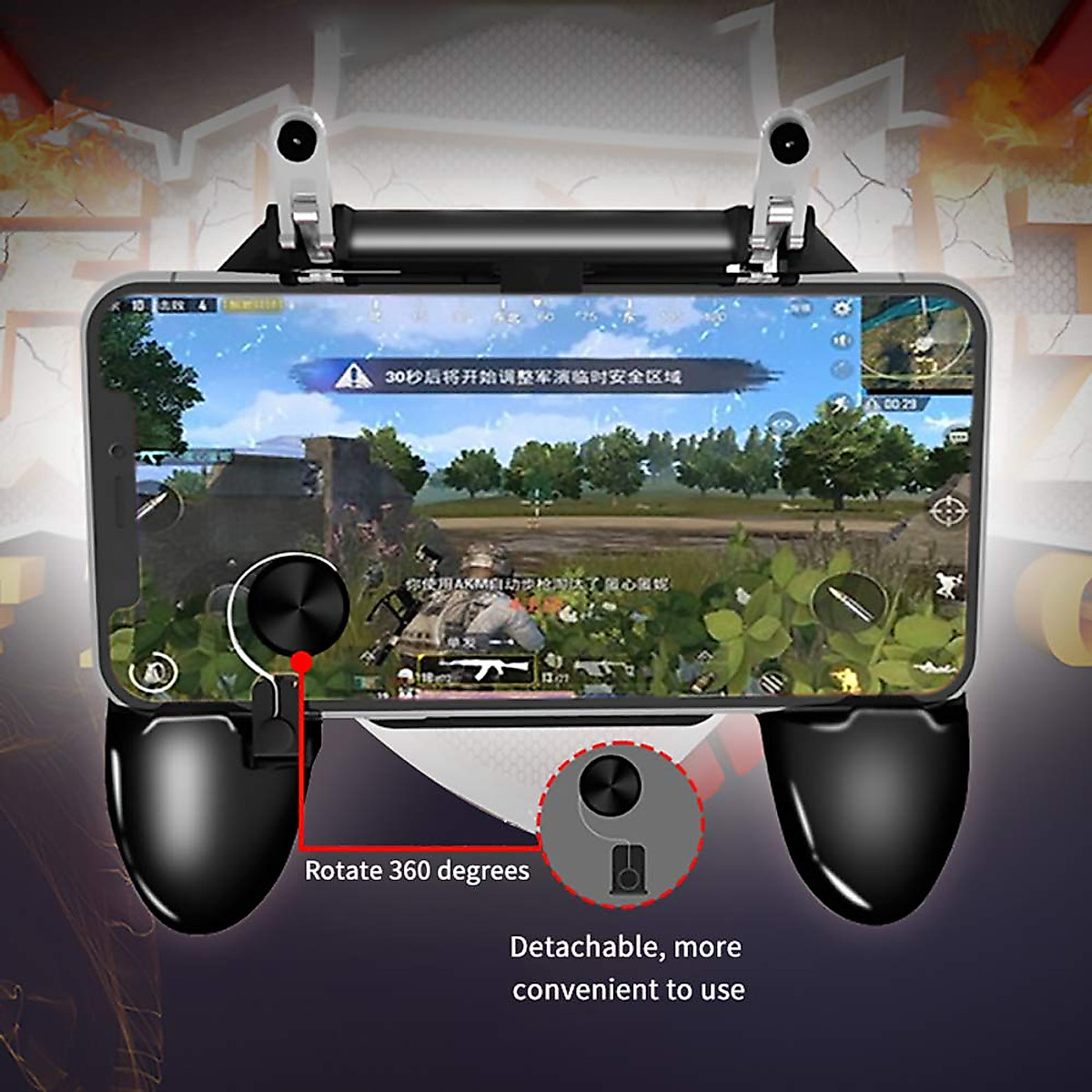 Newseego Mobile Game Controllers, iOS & Android Controller, Aim Trigger Fire Buttons L1R1 Shooter Sensitive Joystick, Portable Controller Gamepad with Triggers (Latest Upgraded Version)