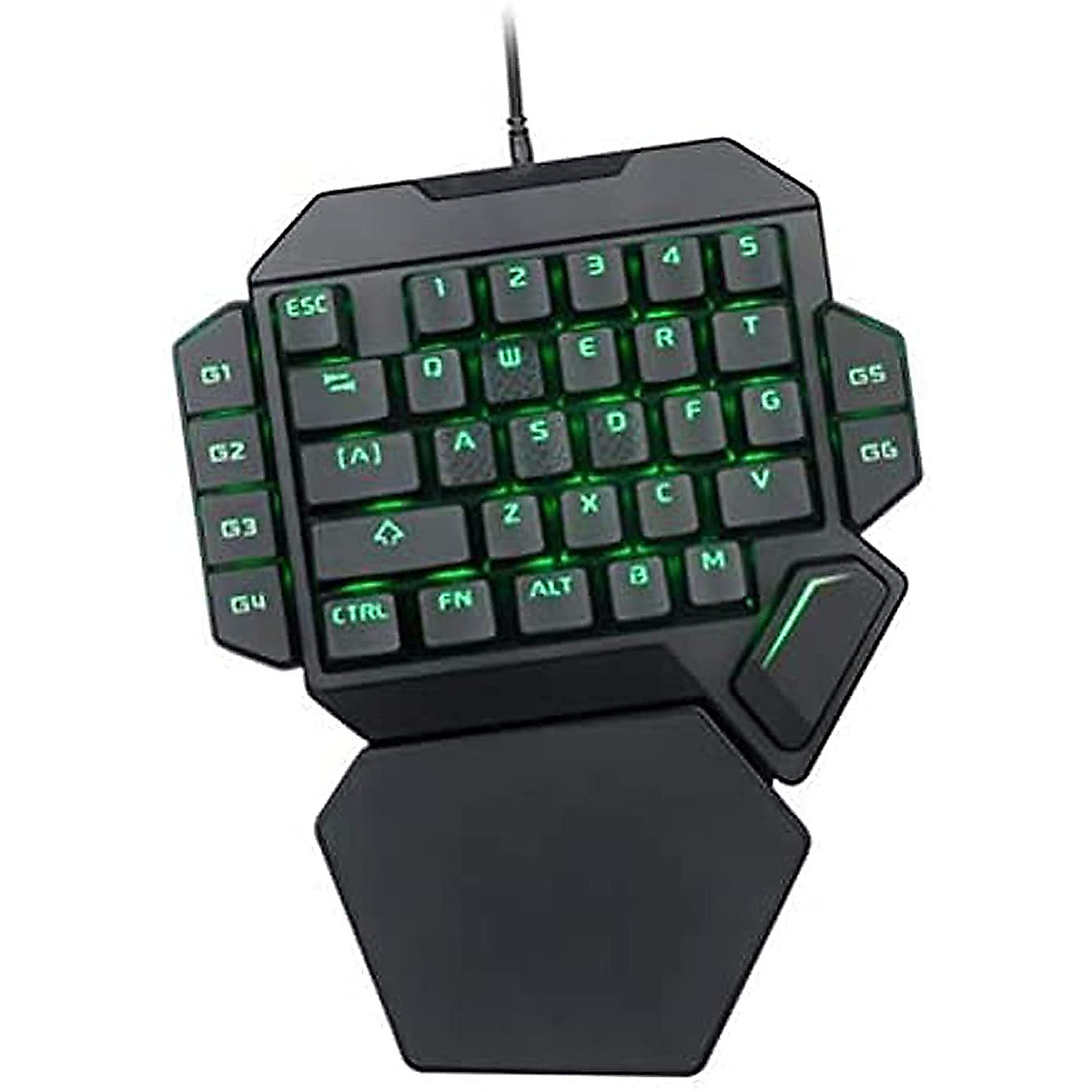 HYK One-Handed RGB Mechanical Feel Gaming Keyboard, Small Gaming Keyboard