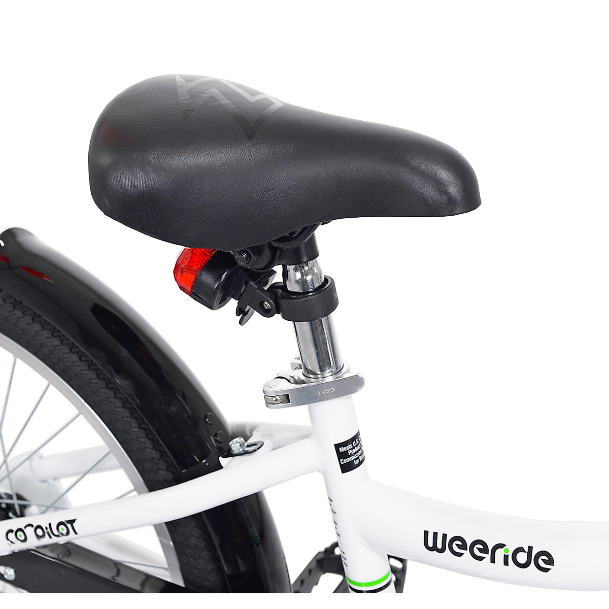 Kazam Co-Pilot Bike Trailer White, 20 inch