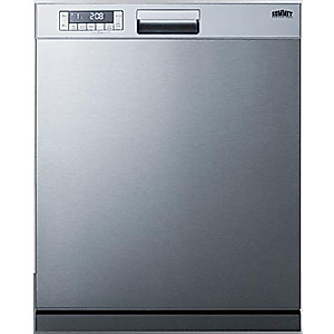 Summit DW2435SSADA 24"" ADA Compliant Dishwasher with 12 Place Settings 5 Cycles Digital Touch Control Energy Star in Stainless Steel
