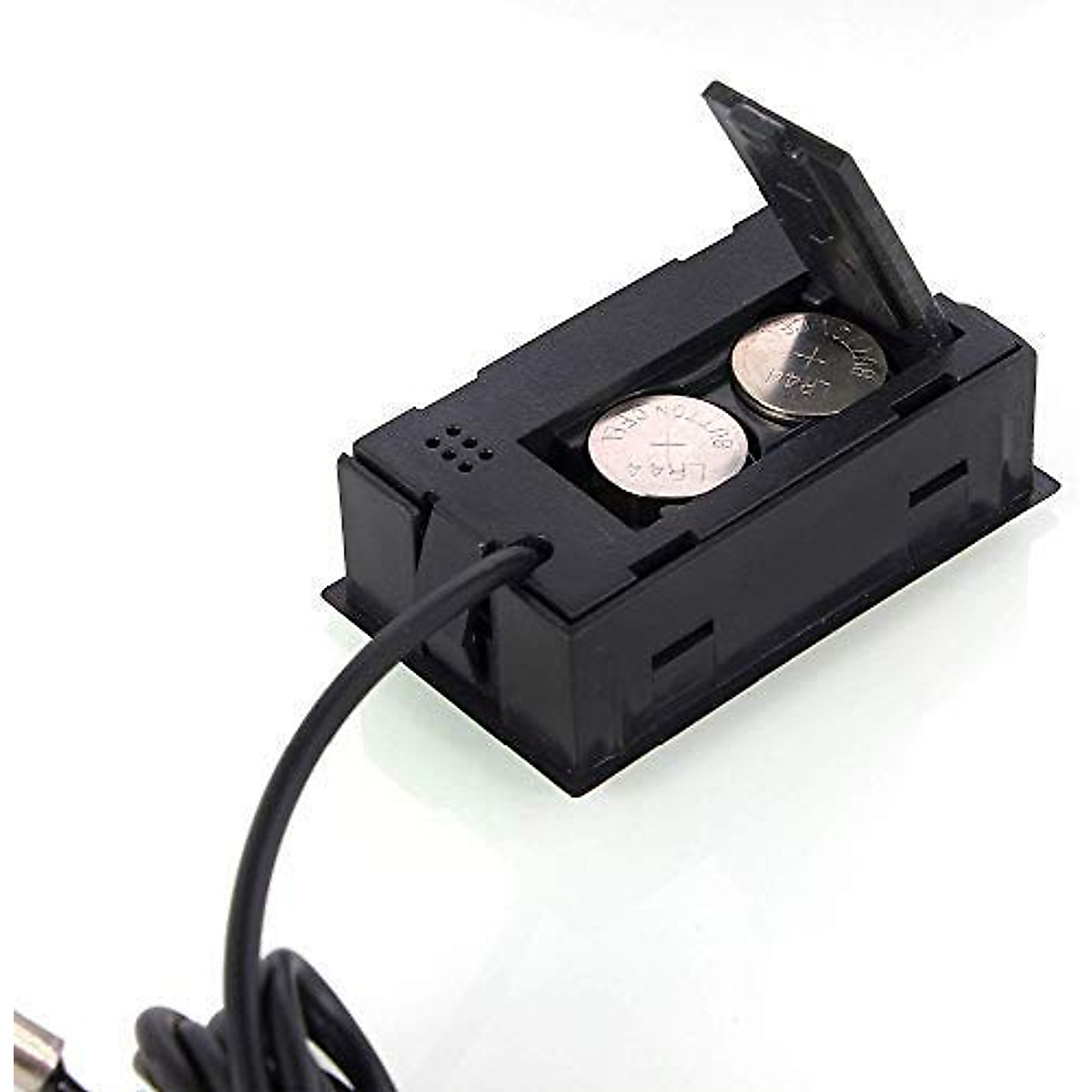 Organizer 3pcs Black Digital LCD Thermometer Temperature Monitor with External Probe for Fridge Freezer Refrigerator Aquarium (Fahrenheit) (Fahrenheit)