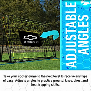 Franklin Sports Soccer Rebound Net - Training Soccer Net - Perfect for Backyard Soccer Practice - Portable 6'x4' Net with Steel Frame - Black