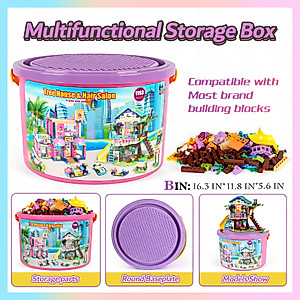 Friends Tree House Building Kit, Treehouse Hair Salon Building Blocks Sets with Storage Box, Friendship House Girls Building Blocks Toys Creative Gifts for Kids Boys Girls Aged 6-12 (1193 Pieces)