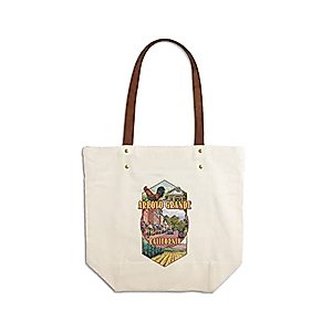Arroyo Grande, California, Town Montage, Contour (Canvas Deluxe Tote Bag, Faux Leather Handles & Zip Pocket)