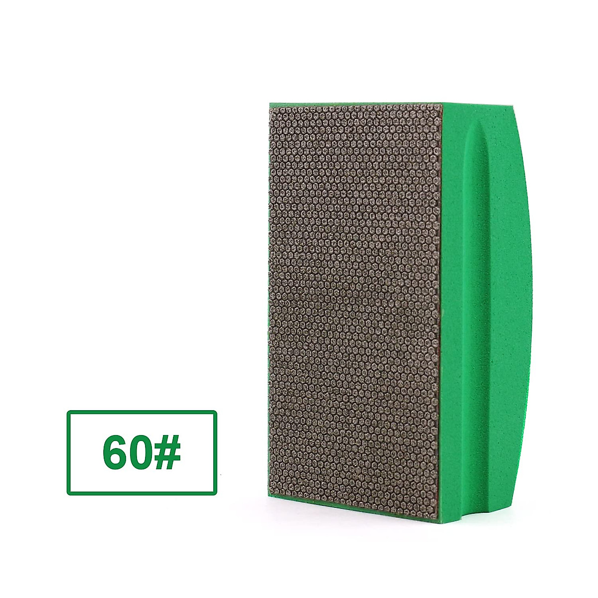 YDROWN Diamond Hand Polishing Pads Foam Back for Glass Granite Marble Concrete Stone Sanding and Polishing (60 Grit)