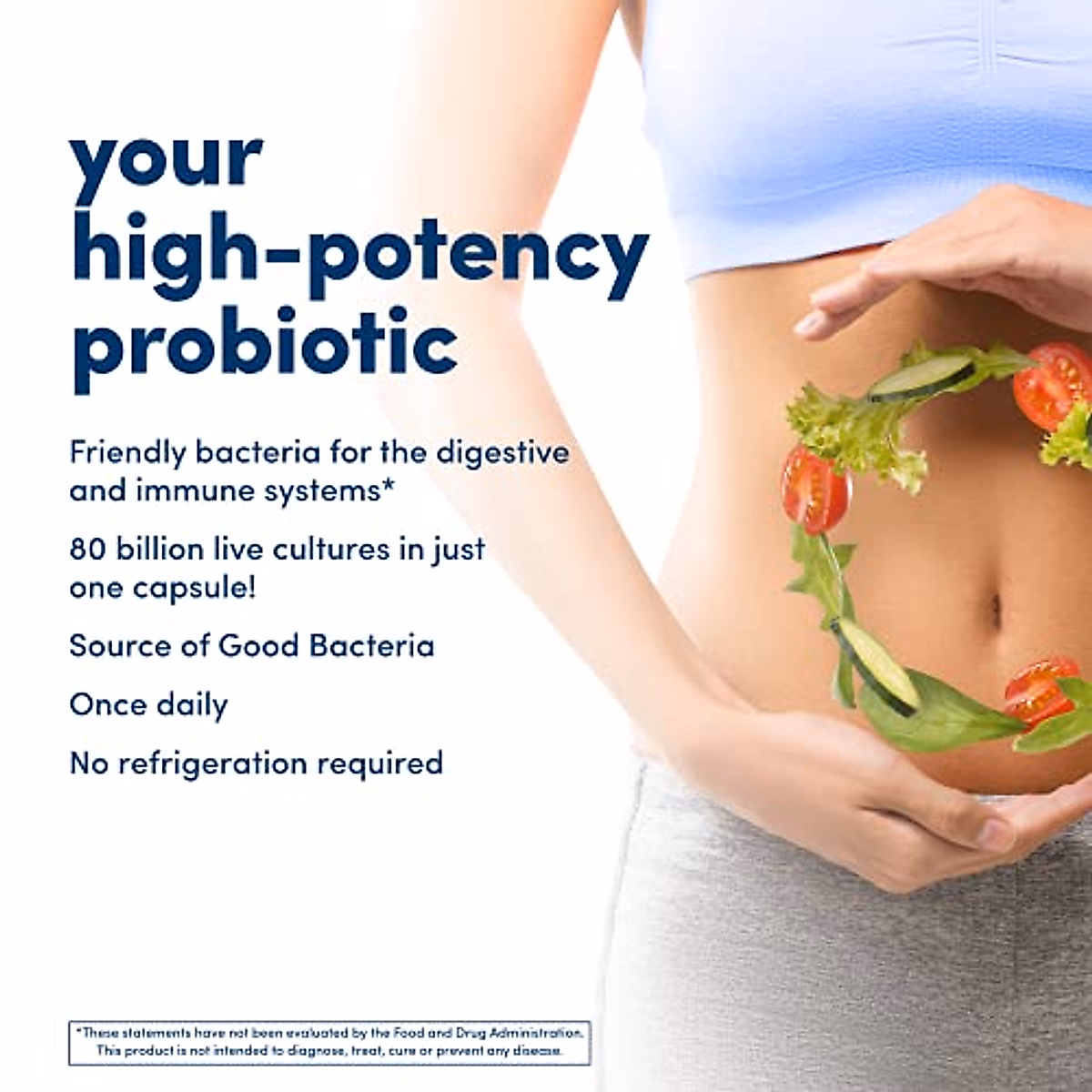 American Health Extra Care Probiotic Complex, 80 Billion MIcroorganisms - Beneficial Bacteria for The Digestive & Immune Systems* - Non-GMO, Vegetarian - 15 Capsules, 15 Total Servings (Pack of 3)