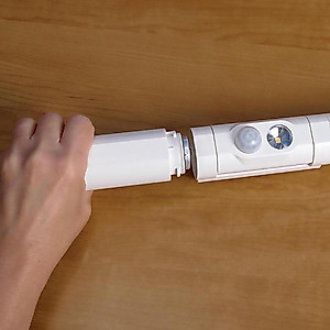 Beams MB970 100 Lumen LED Wireless Battery Powered Motion Sensing Indoor/Outdoor Slim Safety Light, 1-Pack, White