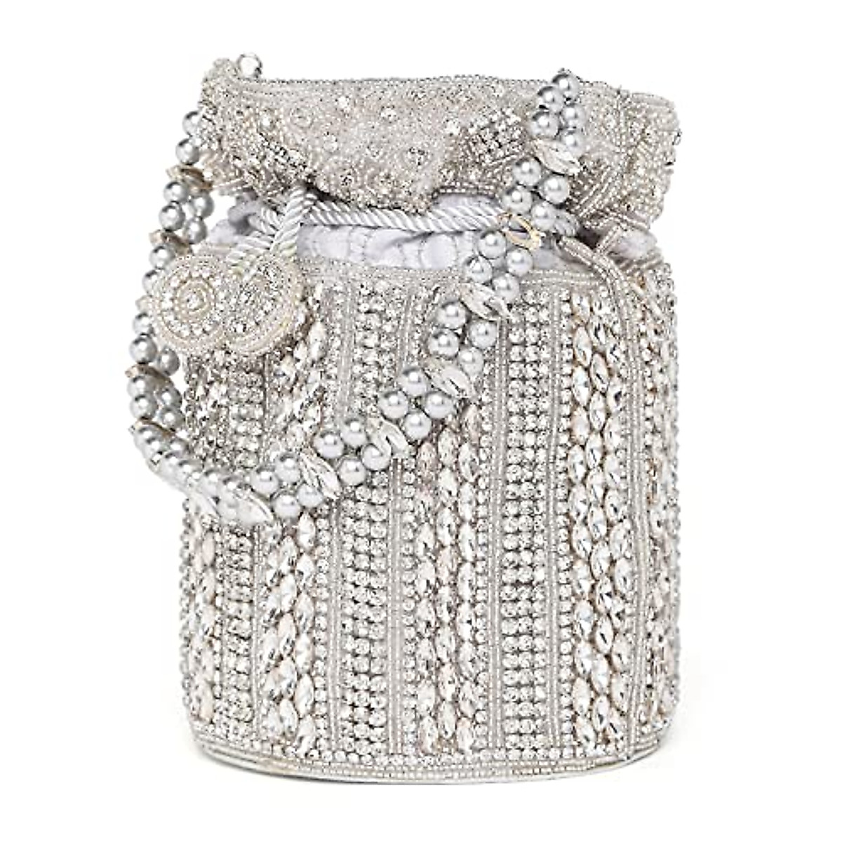 Aheli Potli Bags for Women Evening Bag Clutch Ethnic Bride Purse with Drawstring (P72S)