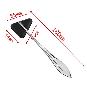 E-outstanding Taylor Hammer 2PCS 18mm Taylor Tomahawk Reflex Hammer with Black/Blue Head for Neurological Examination