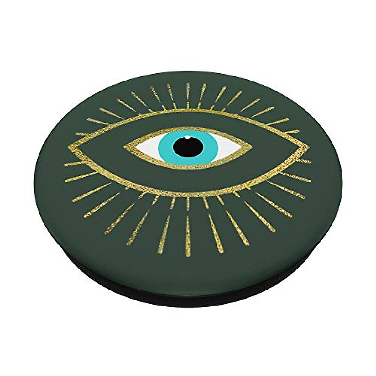 Yellow Evil Eye Forrest Green PopSockets Swappable PopGrip