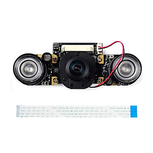 waveshare Compatible with NVIDIA Jetson Nano Camera IMX219-160 8MP IR-Cut Infrared Night Vision Camera Module for Jetson Nano and Raspberry Pi Compute Module,162° FOV with IMX219 Sensor