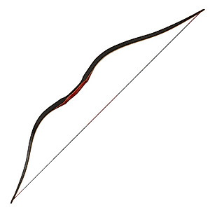 TOPARCHERY Archery 60'' Longbow Outdoor Hunting Recurve Bow and Arrow One Piece Traditional Wood Hunting Bow RIGHT/LEFT HANDED 30 35 40 45 50LBS with String Silencer