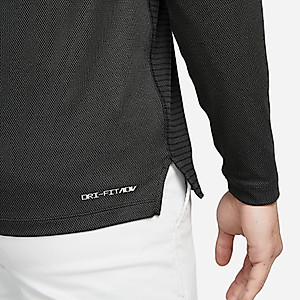 Nike Dri-FIT ADV Vapor Men's Quarter-Zip Golf Top, Black/Dark Smoke Grey, Medium