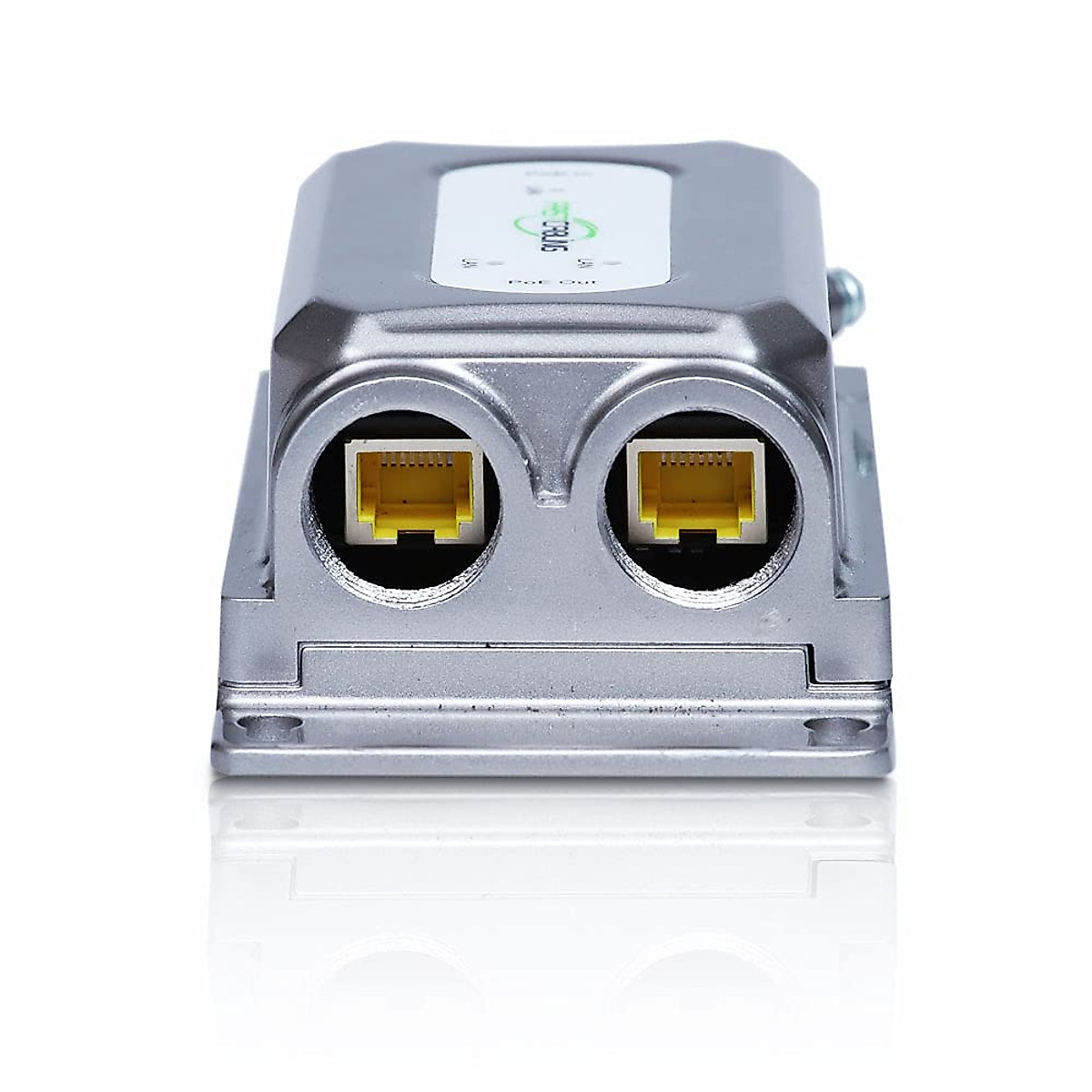 FASTCABLING Industrial Outdoor PoE Extender, 2 Port, 328ft, IP67 Waterproof, Direct Burial, Gigabit Ethernet, Male RJ45, Ideal for IP Cameras, Phones, Wi-Fi Access Points