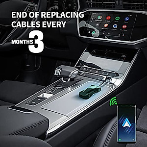 2023 Android Auto Wireless Adapter for 2016+ Factory Cars Converts Wired Android Auto to Wireless, Android Auto Dongle Wireless for Android 11+
