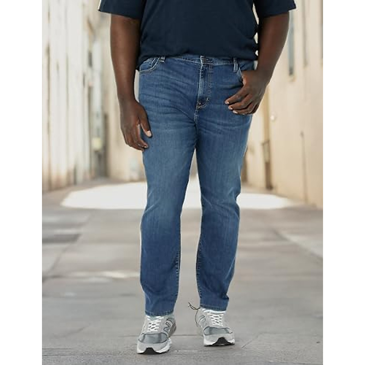 Amazon Essentials Skinny Jeans for Men - High Stretch Denim, Comfortable Fit, Skinny-fit Style, Dark Wash, 34W x 28L