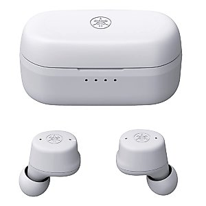 YAMAHA TW-E3C True Wireless Earbuds with Ambient Sound, Clear Voice Calling, & Gaming Mode (Gray), Small