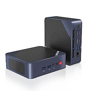 BOSGAME B95 Mini PC Intel 12th Gen N95 (up to 3.4GHz) Mini Desktop Computers W11 Pro 16GB RAM 512GB M.2 SSD, Micro PC Support 4K UHD Dual HDMI & Type-C, Dual WiFi 5, BT 4.2