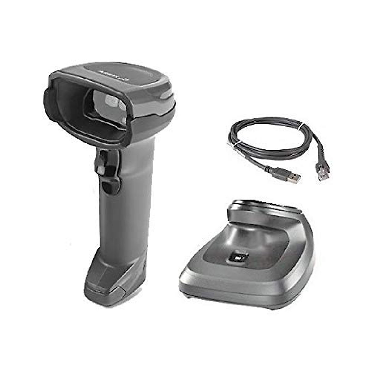 Zebra DS8178 Wireless 2D/1D Barcode Scanner, up to 330FT Cordless Range, 2500mAh Removable/Rechargeable Battery, Bluetooth to Cradle + Pair Direct To All Phones/Tablets, USB Cradle Included (Renewed)