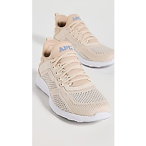 APL: Athletic Propulsion Labs Women's Techloom Tracer Sneakers, Beach/Frozen Grey/White, 7.5 Medium US