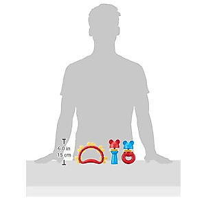 Green Toys Disney Baby Exclusive - Mickey Mouse Shake & Rattle Set, DSRTS-1435