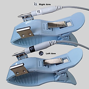ECG/EKG Adult Limb Electrode for 3.0 Plug/4.0 Banana Plug -4 Pieces/Set (Gray)