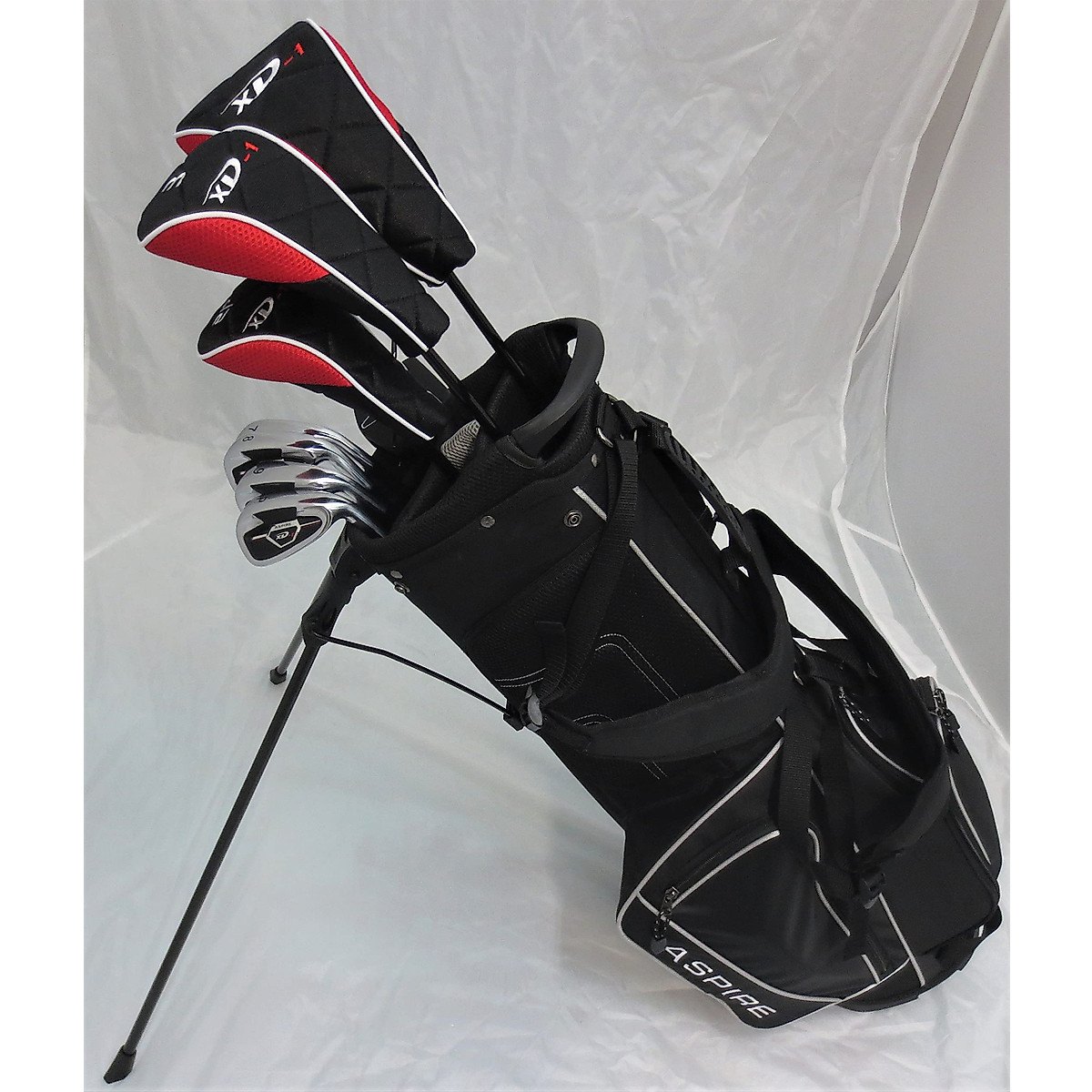 New Teen Golf Club Set Complete with Stand Bag for Teenagers Ages 13-16 Driver, Wood Hybrid, Irons Putter