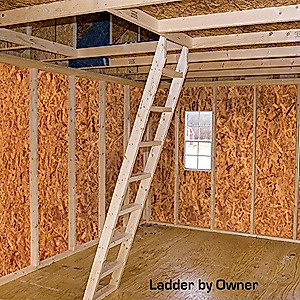 Belmont 12 ft. x 24 ft. Wood Storage Shed Kit with Floor including 4 x 4 Runners