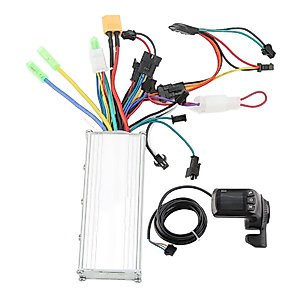 Alomejor Electric Brushless Controller, GZ3 LCD Display 2 in 1 48/60V 500W Scooter Controller Set for 22.5mm Diameter Handlebar