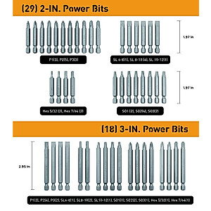 Jackson Palmer 218 Piece Ultimate Screwdriver Bit Set, High Grade Carbon Steel, Includes Hard-to-Find Security Bits