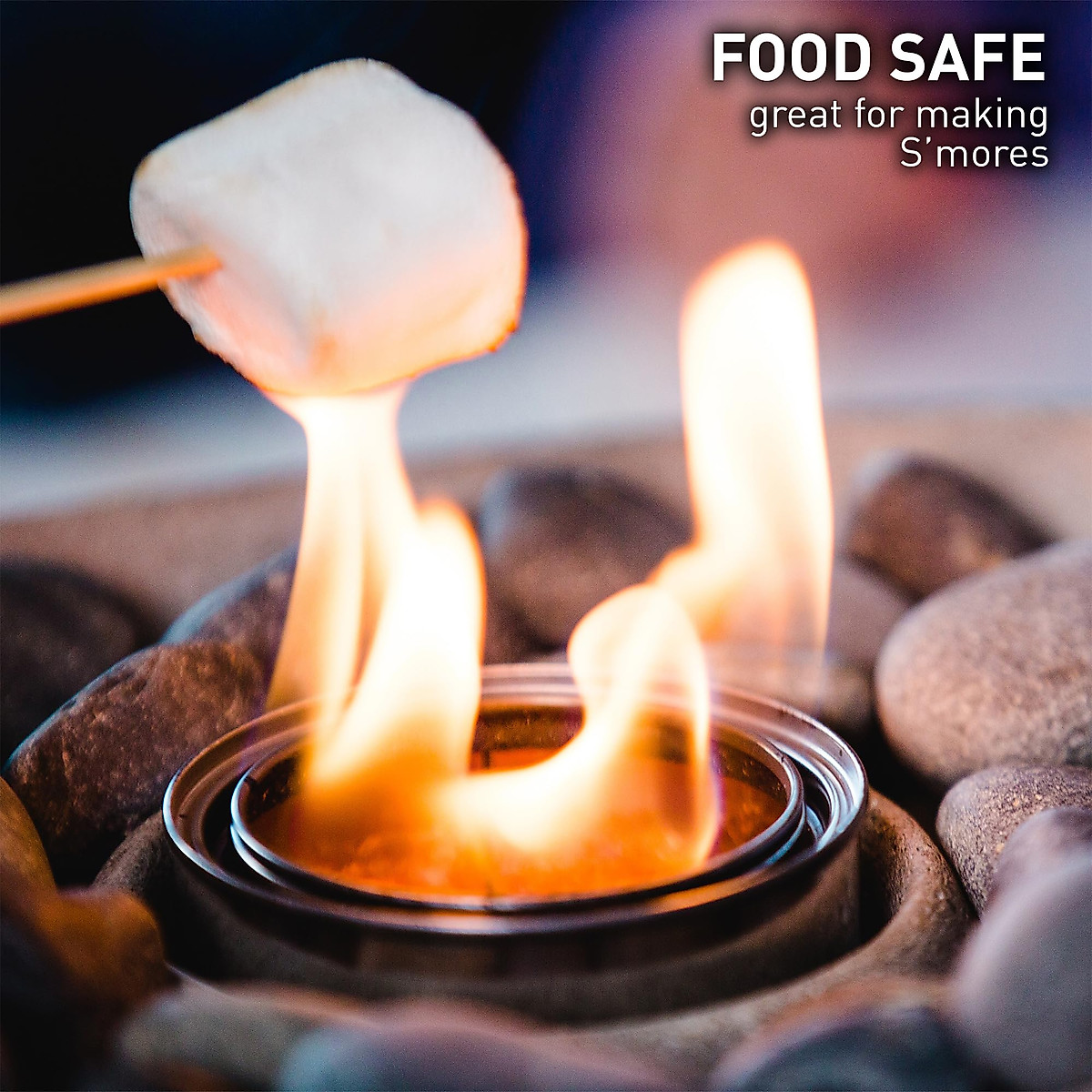 Solo Stove Pure Gel Fuel Can, Made in The USA Bioethanol Fuel for Indoor/Outdoor Use, Perfect for Making Smores, Tabletop Fire Pit, Clean-Burning and Smoke-Free (13 oz. - Pack of 6)