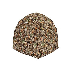 Ameristep Doghouse Lightweight Durable Hunting Spring Steel Ground Blind with 8 Windows & Backpack Carrying Case - 2 Hunters Concealment - Easy Setup & Takedown - Canada Compliant