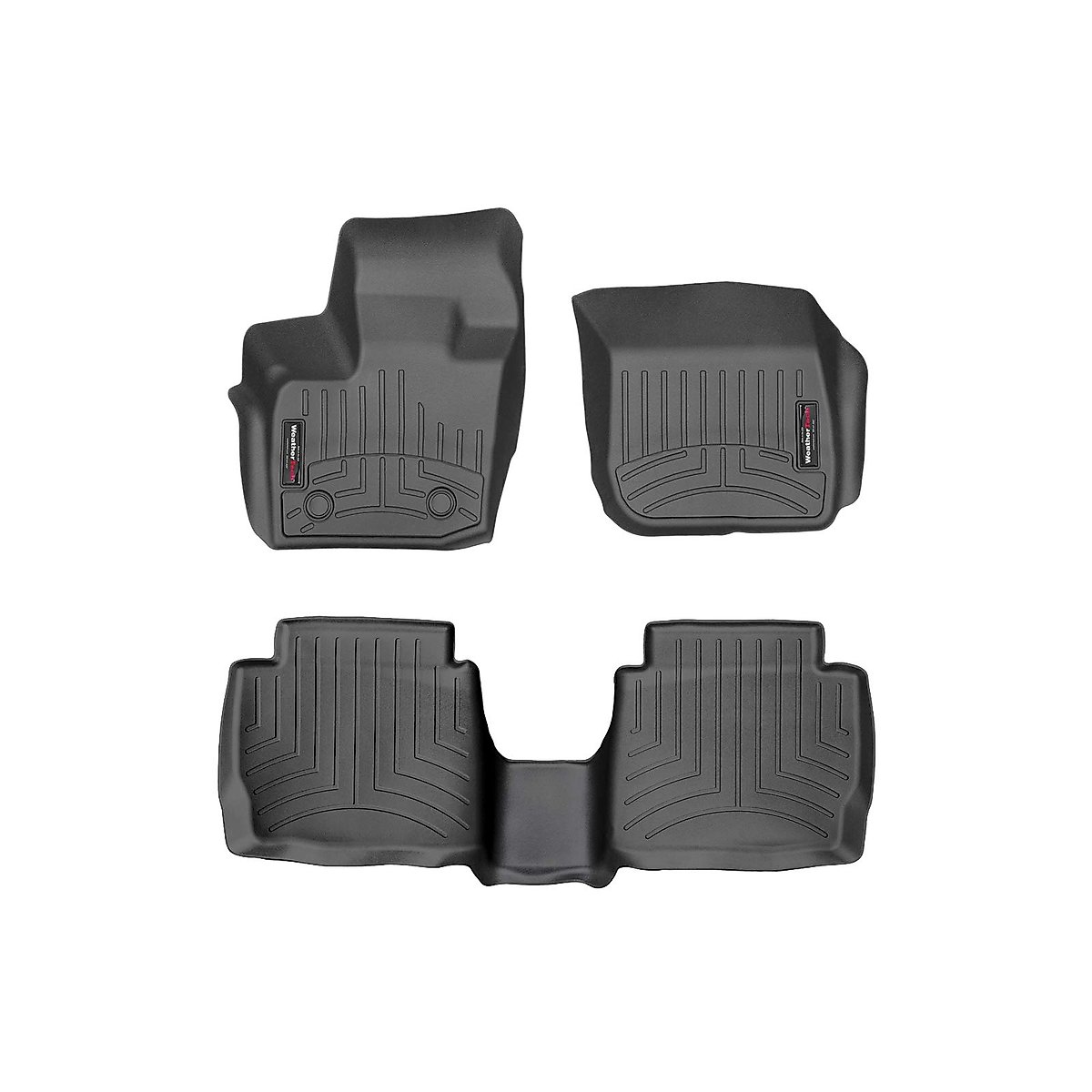 WeatherTech Custom Fit FloorLiners for Fusion, MKZ - 1st & 2nd Row (449611-444832), Black