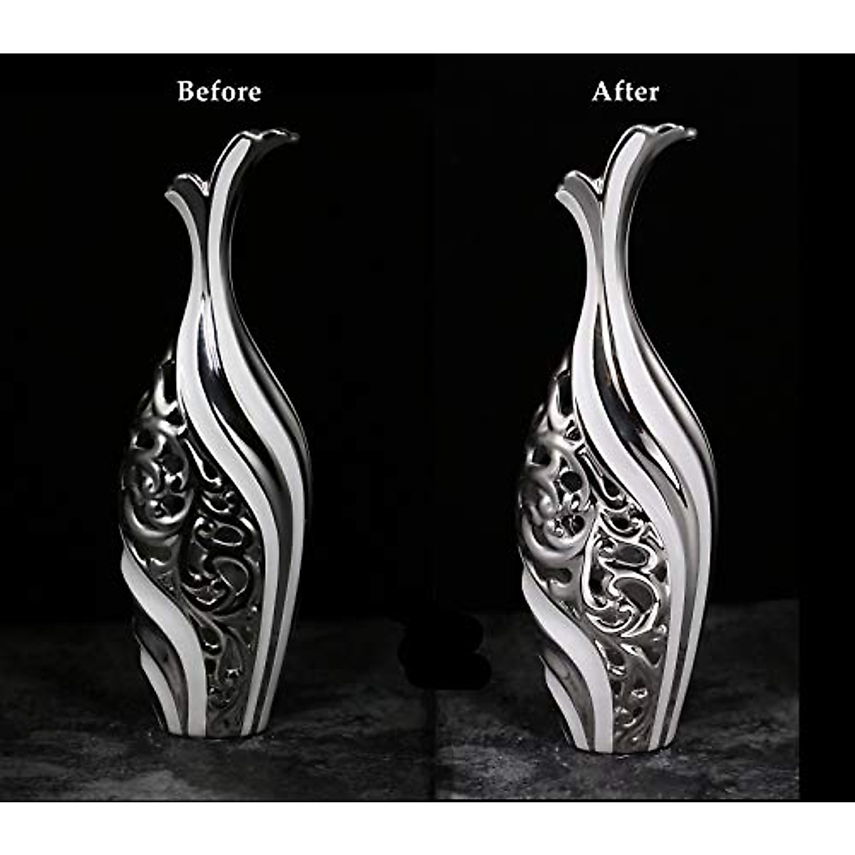 (2 PCS) Light Reflector 3 in 1 Photography Reflector Cardboard,A3 (17x12 Inch) Size Folding Light Diffuser Board for Still Life, Product and Food Photo Shooting - Black, Silver and White, 2 Pack