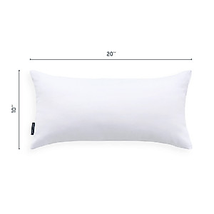 Wake In Cloud - Nap Mat Pillow Insert Replacement, for Kids Toddler Boys Girls Daycare Preschool Kindergarten, Soft Microfiber, 20x10 Inches