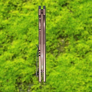 R8318 Flipper Folding Knife 67-Layer VG10 Damascus Steel Blade CNC TC4 Titanium Alloy, Outdoor Camping Hiking Fishing EDC Pocket Folder Knives