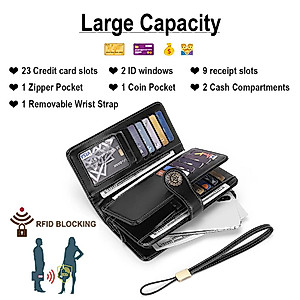 CLUCI Travel Backpack Bundles with Women Wallet