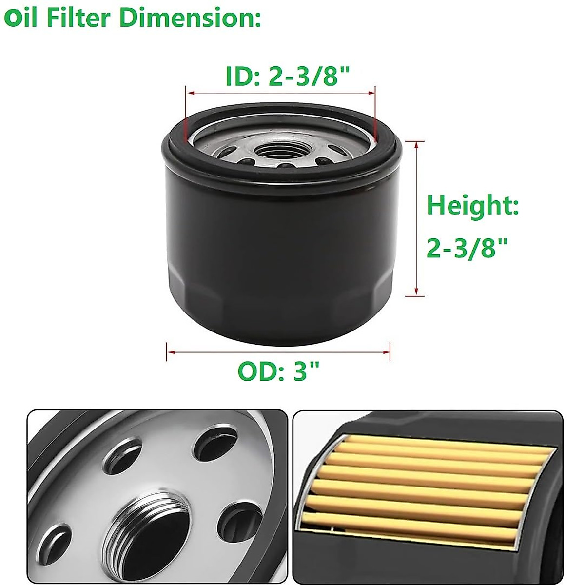 Annolai 394018 GT235 LT166 Air Filter for BS 394018S 272490S 392642 271271 272490 Vanguard V-Twin 12.5-21 HP Engine John Deer-e GT235E LTR155 LTR166 LT170 LX288 SST16 SST18 Lawn Mower