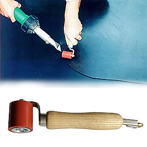 NAUDILIFE Combo Seam Rollers of 40mm Silicone Seam Roller with 6mm Brass Detail Penny Roller for PVC/TPO/EPDM Single Ply Roofing and Tape Hot Air Tools Overlap Welding