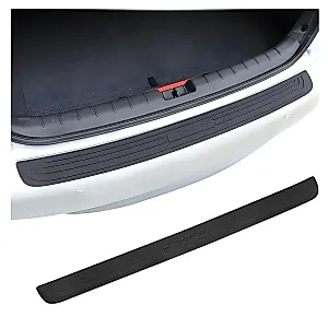 Rear Bumper Guard Protector for Car, Universal Rubber Scratch-Resistant Non-Slip Trunk Door Protector for Most Cars, Car Exterior Accessories (Black)