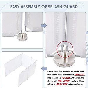 MEEXPAWS Cat Litter Box Enclosure Splash Guard Large L19×W19×H20 in with Cat Litter Mat Easy Clean (White)