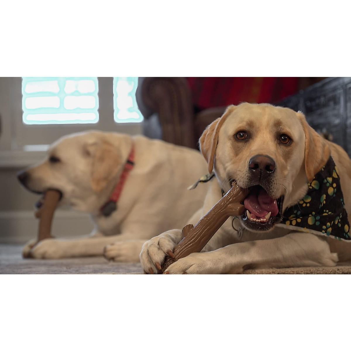 Hero Bonetics Stick, Wood Scent Chewable Dog Toy, Gentle on Teeth & Tummy