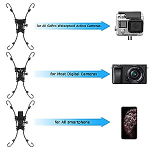 KOQEIEY Fence Mount - Swing Vision Fence Mount Compatible with Gopro11, iPhone, Phone, Mevo Start and Other Action Cameras for Softball, Tennis, Baseball, Football, Net/Chain Link Games Recording