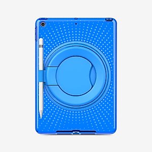 Tech21 Evo Play2 with Pencil Holder for iPad 7th/8th/9th Gen - Protective iPad Case with Impact Protection Blue