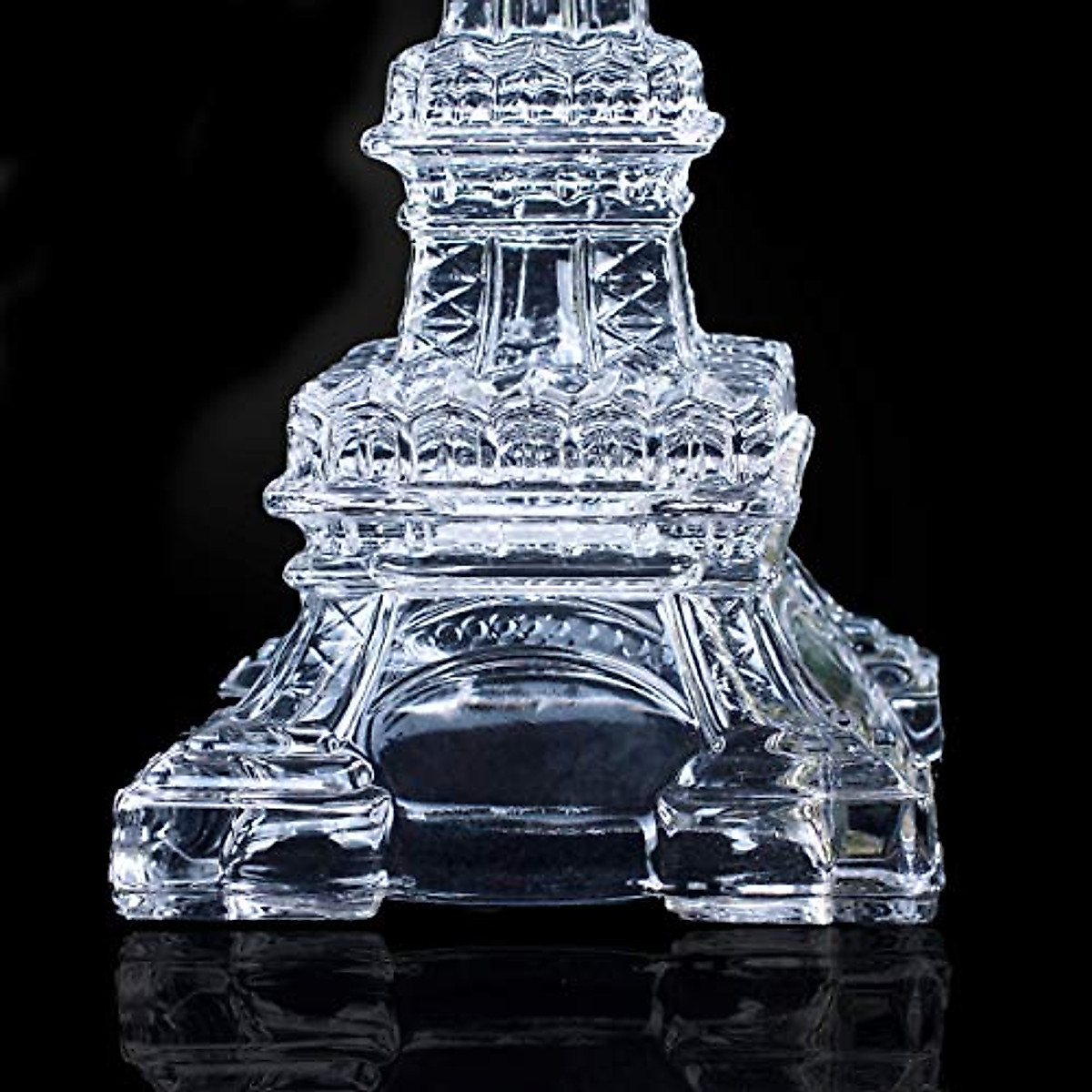 XINDAM 6 Hook Design Tabletop Glass Eiffel Tower Stemware Rack/Rotate 6 Wine Glass Storage Holder Stand Air Drying Rack