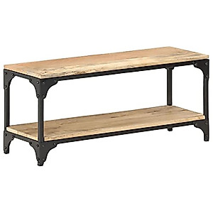 Coffee Table,Couch Table,Rustic Table,Side Table,Farmhouse Table,Living Room Table,Console Table,Vintage Style,Accent Table,for Home,Office,Living Room,Dining Room,35.4"x11.8"x15.7" Solid Mango Wood