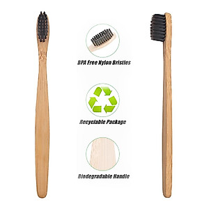 H&H Pets Bamboo Toothbrush Set for Dogs and Cats - Soft Bristles & Biodegradable Wooden Toothbrush, Puppy Supplies, Dog Brush Set, Pet Supplies Dog Grooming Kit Eco-Friendly (Size Small, 3-Count Pack)