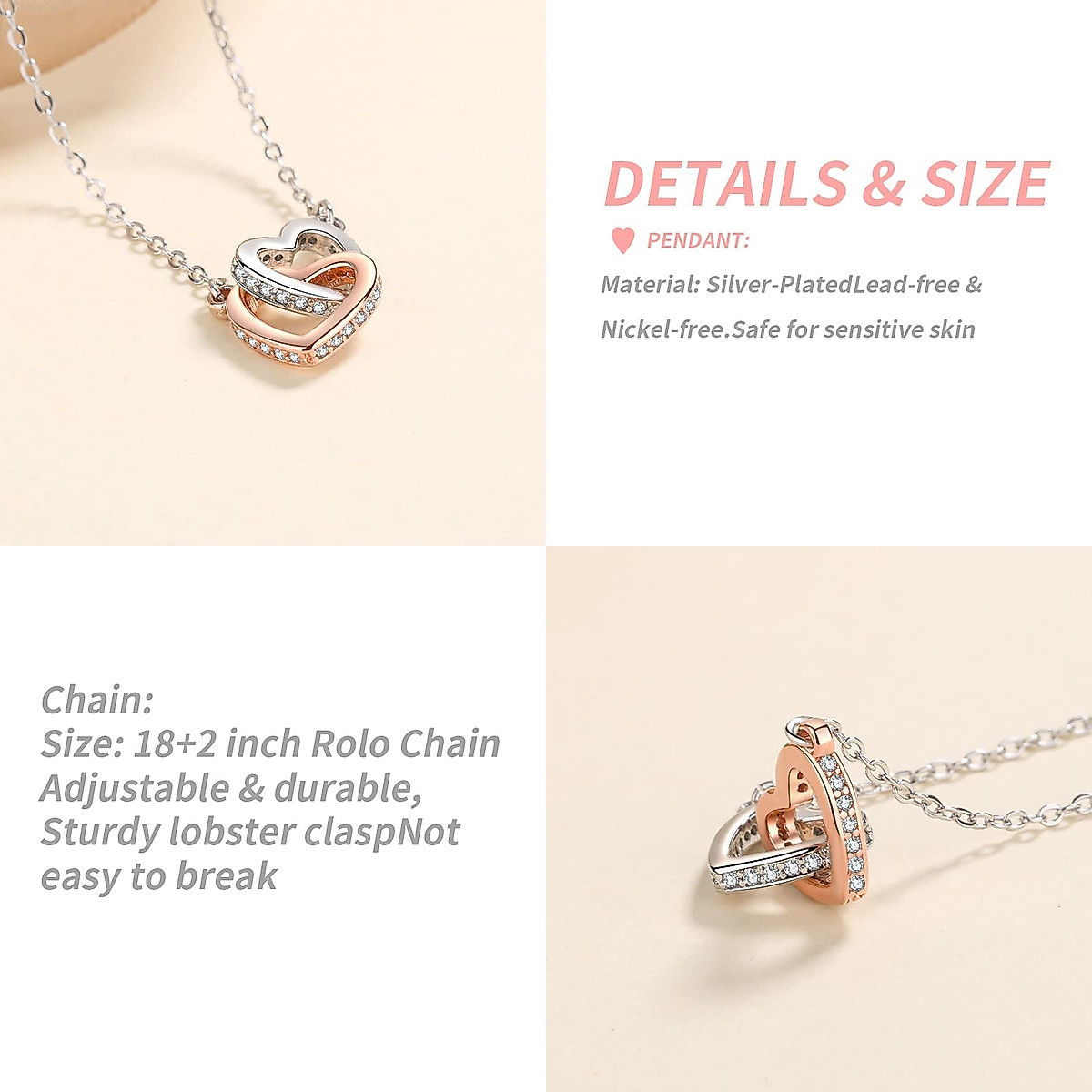 Alittlecare Niece Gifts from Auntie - Aunt Gifts from Niece - Aunt Niece Necklace for Birthday Christmas Graduation Wedding With Nice Message Card and Box