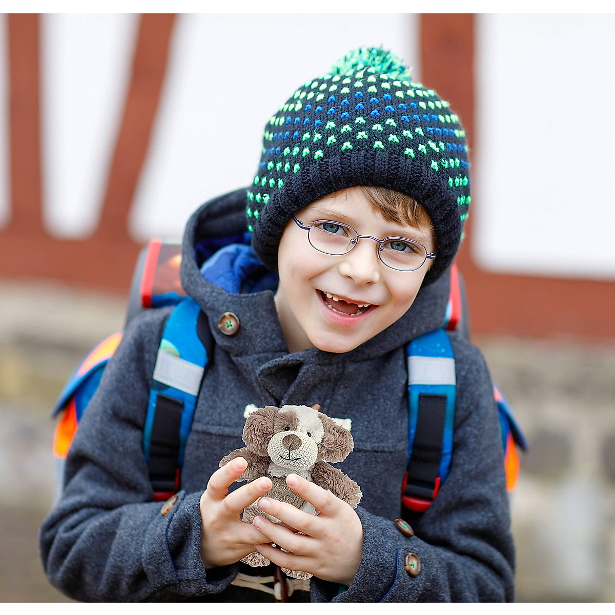 Maison Chic - Tooth Fairy Pillow Max the Puppy Dog Stuffed Animal Plush Doll with Pocket | Perfect Loose Tooth Gift for Son, Grandson, Stepson or Nephew